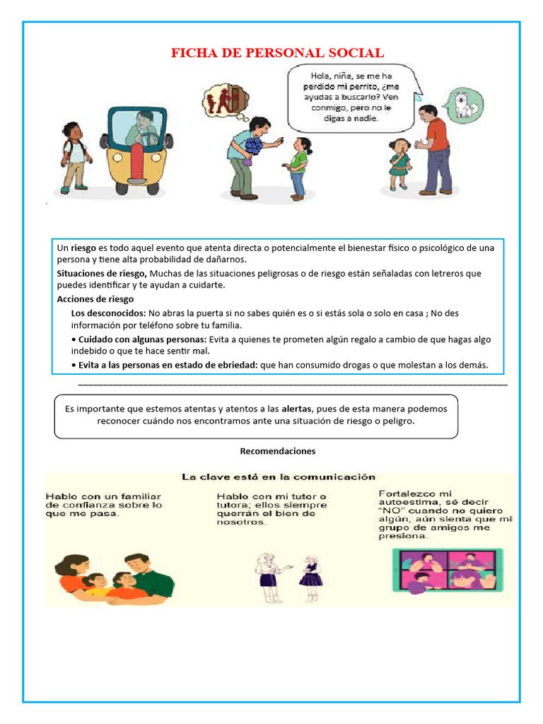 FICHA PS Situacion de Riesgo | PDF