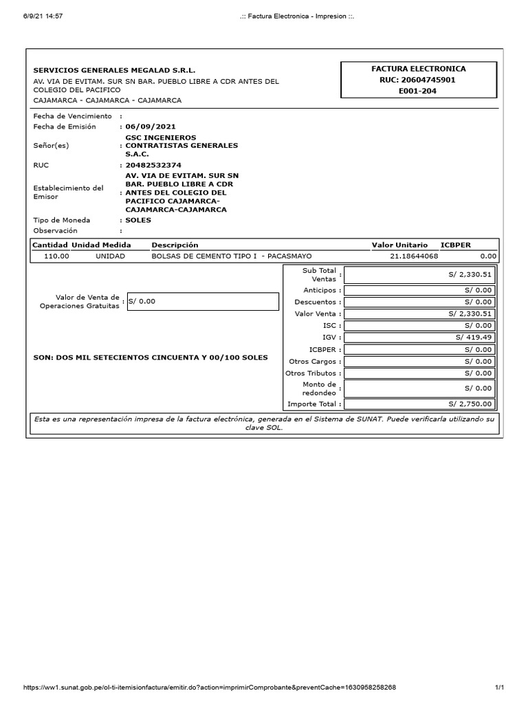 Factura Electronica | PDF | Tecnología bancaria | Pagos
