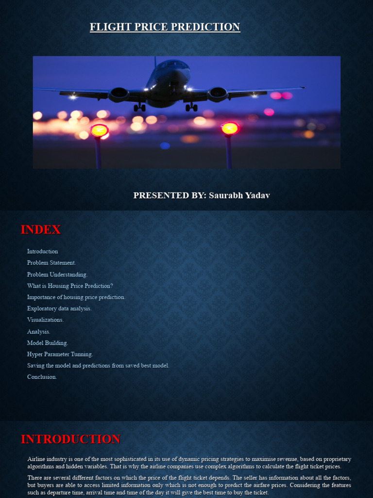 Presentation On Flight Price Prediction 2 | PDF | Quartile | Regression ...