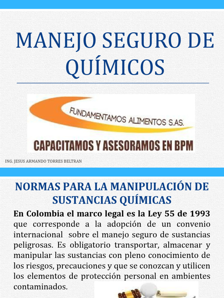 Manejo de Sustancias Quimicas | PDF | Toxicidad | Química