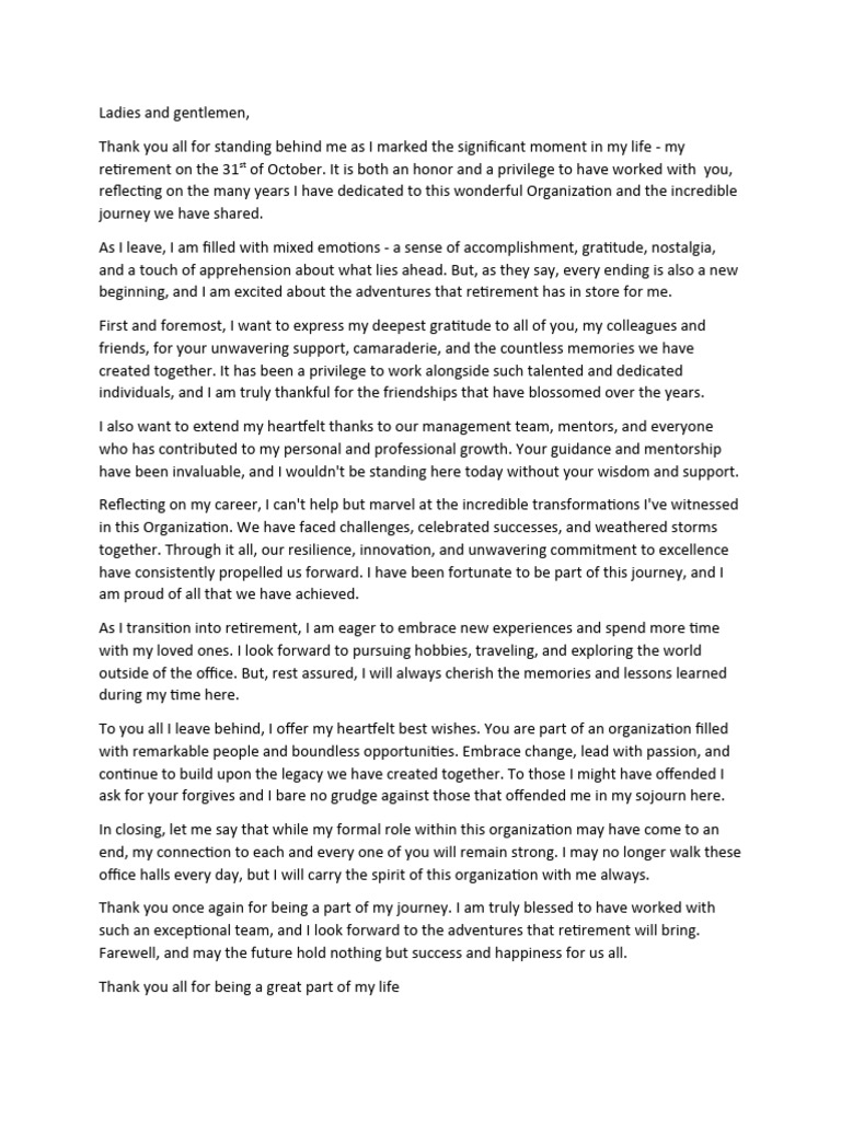 Retirement Farewell From DR Nickaf | PDF | Mentorship