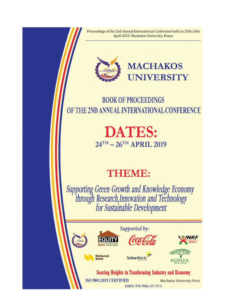 Book of Proceedings of Machakos University 2nd International Conference ...