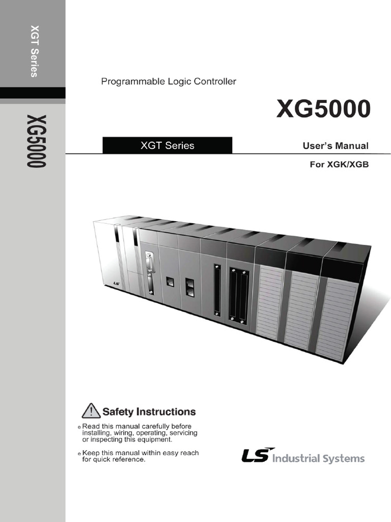 XG5000 User Manual | PDF | Programmable Logic Controller | Electrical ...