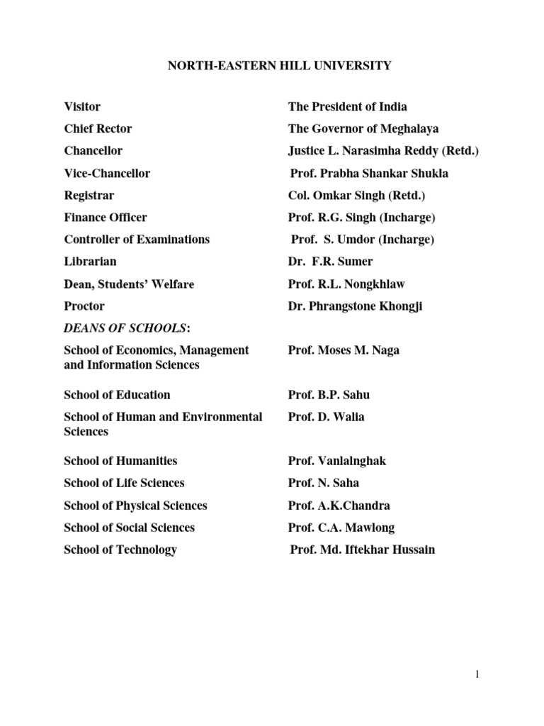 NEHU Prospectus 2024 25 | PDF | Academic Degree | University And ...