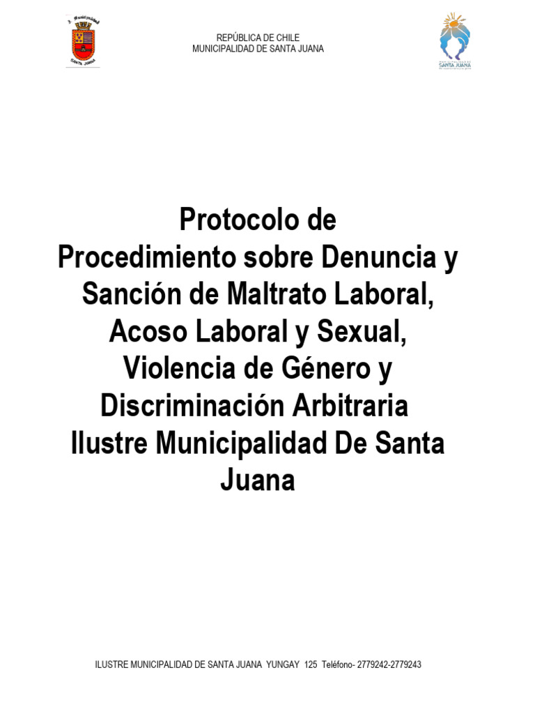 Protocolo Acoso | PDF | Acoso sexual | La violencia contra las mujeres