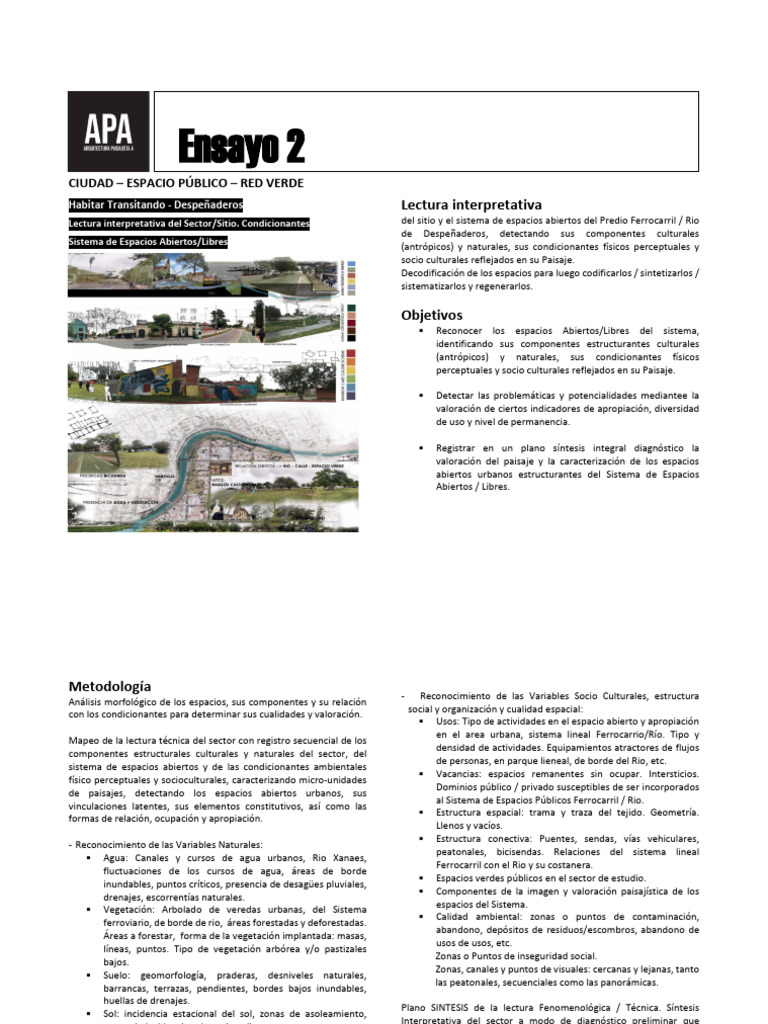 Apa Ensayo 2 | PDF | Paisaje | Entorno natural