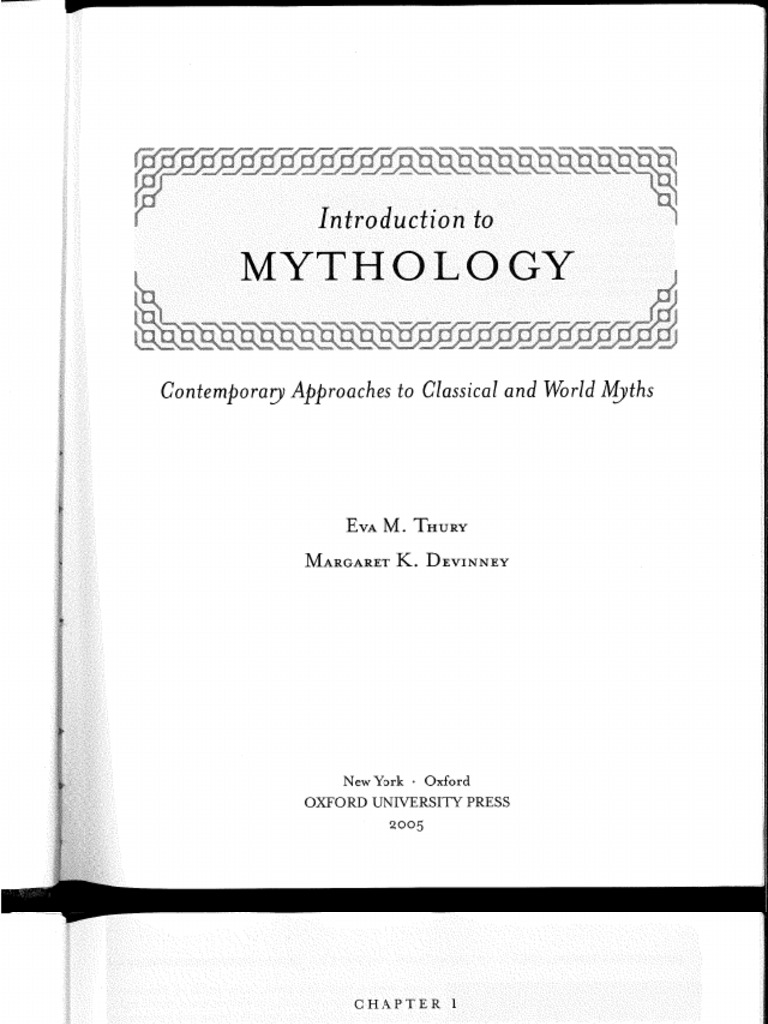 Introduction-to-Studying-Myth by Eva-Thury | PDF