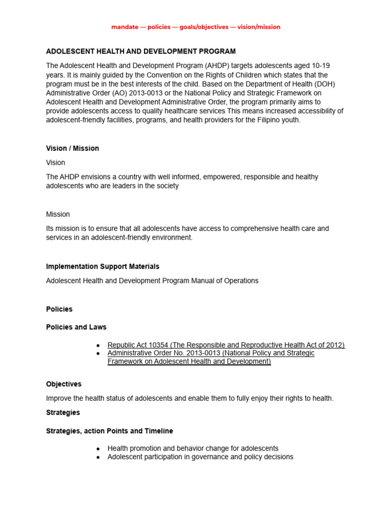 DOH Programs | PDF | Family Planning | Chronic Kidney Disease