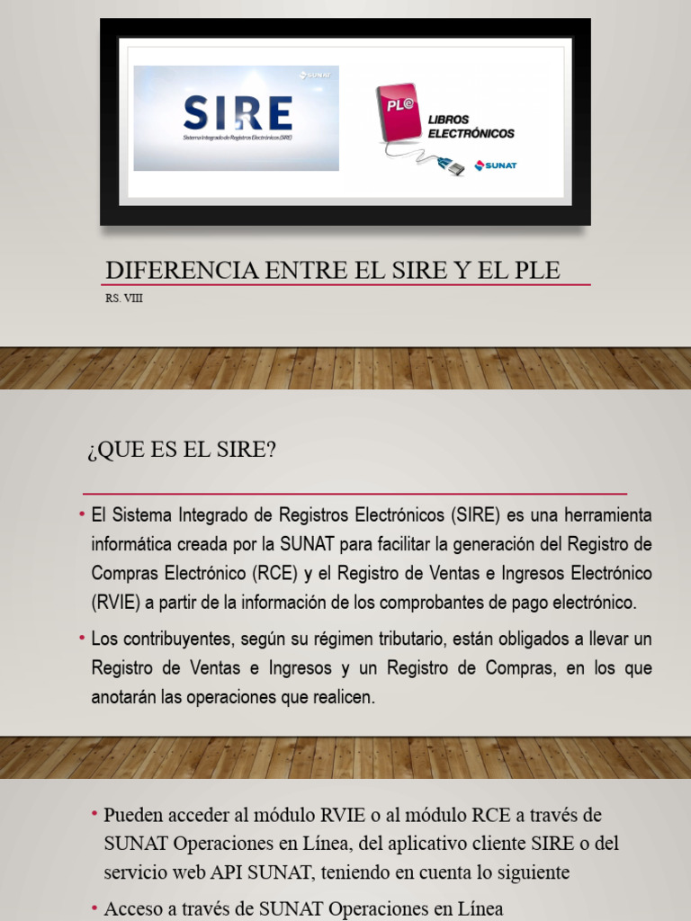 Diferencia Entre El Sire y El Ple | PDF | Internet | Contabilidad