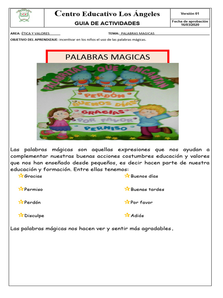 Palabras Magicas | PDF