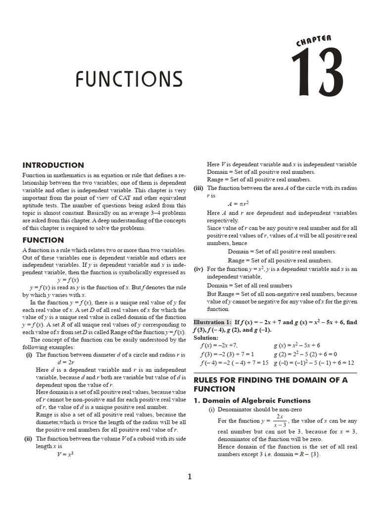 Functions | Download Free PDF | Function (Mathematics) | Variable (Mathematics)