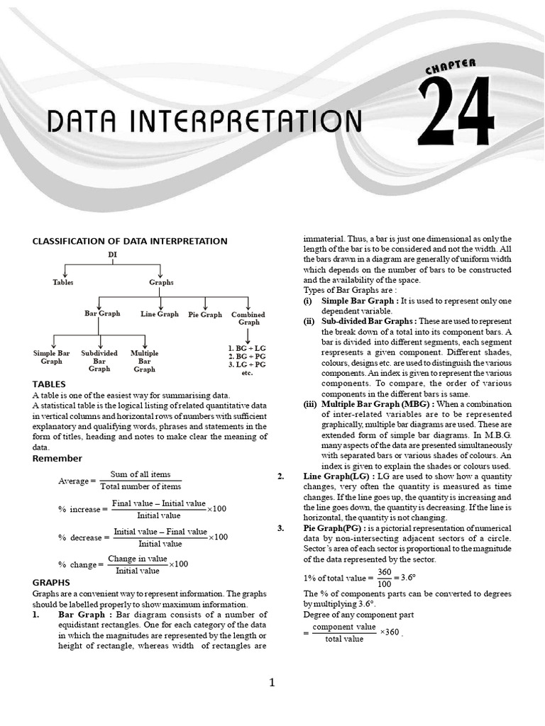 Data Interpretation | PDF | Pie Chart | Percentage