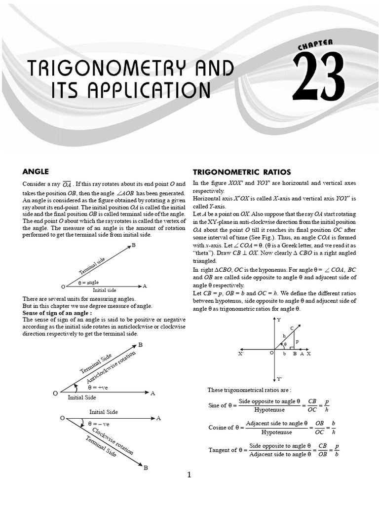 Trigonometry and Its Application | PDF | Trigonometric Functions ...