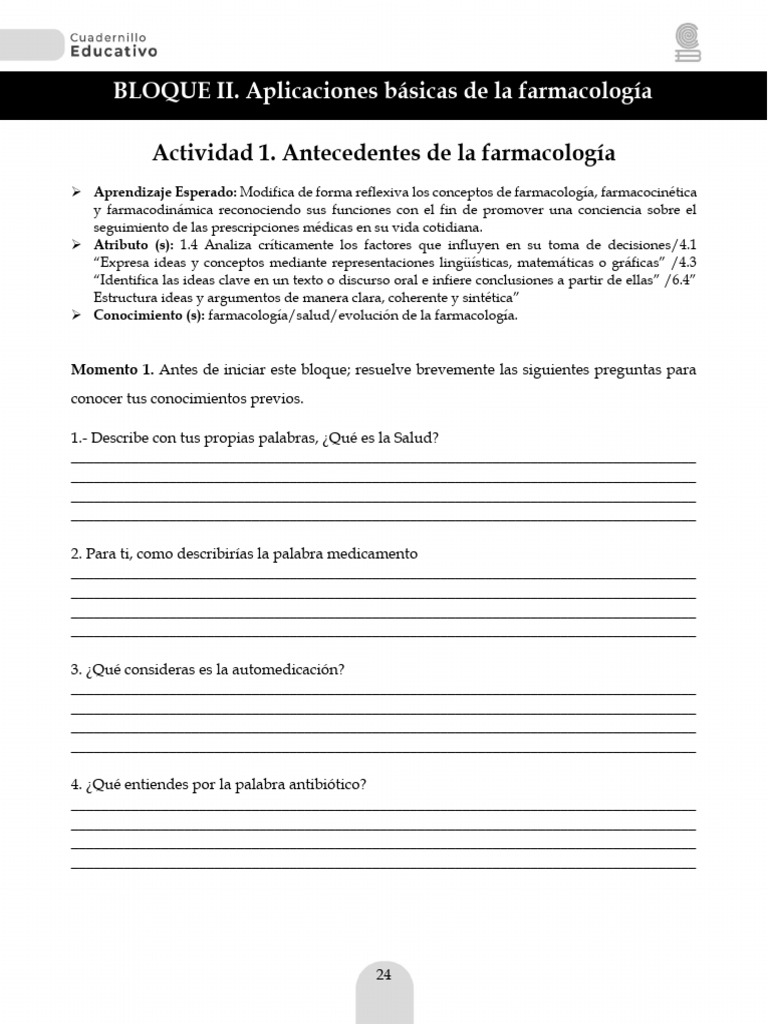 Ciencias de La Salud (Temas 2do Período) | PDF | Medicamentos con ...