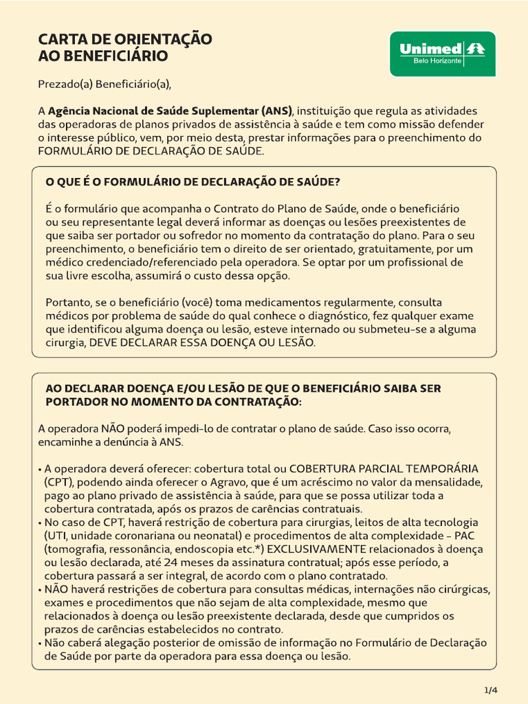 Formulario Unimed | PDF