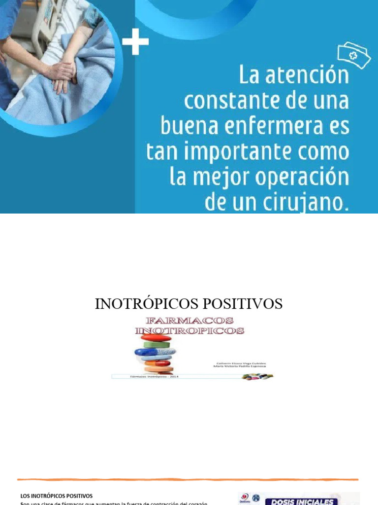 2, Inotrópicos Positivos | PDF | Corazón | Insuficiencia cardíaca