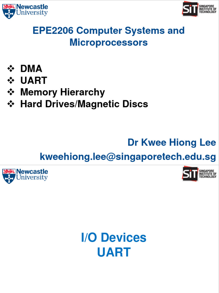 LectEPE2206_8_DMA_UART_MemoryHierarchy | PDF | Cpu Cache | Computer Data Storage