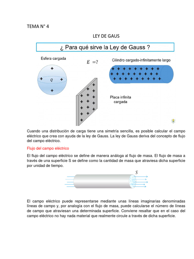 Ley de Gauss | PDF