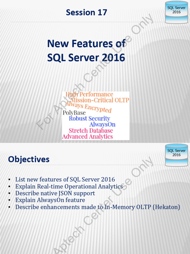 Session17 | Download Free PDF | Microsoft Sql Server | Sql