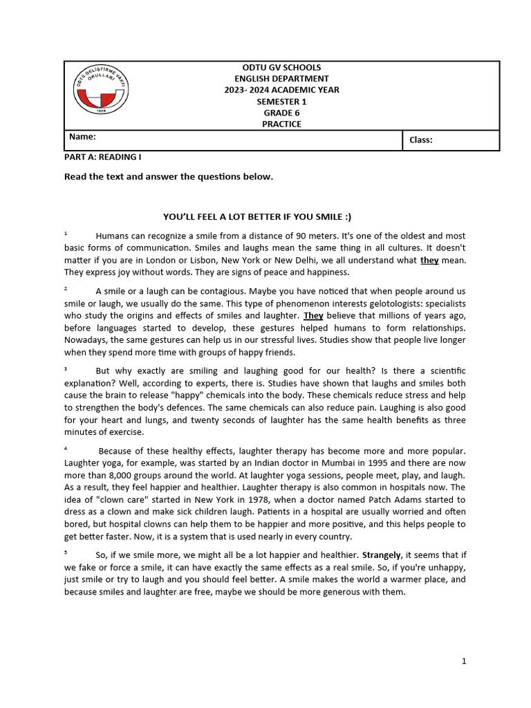 Practice - 2 | PDF | Laughter