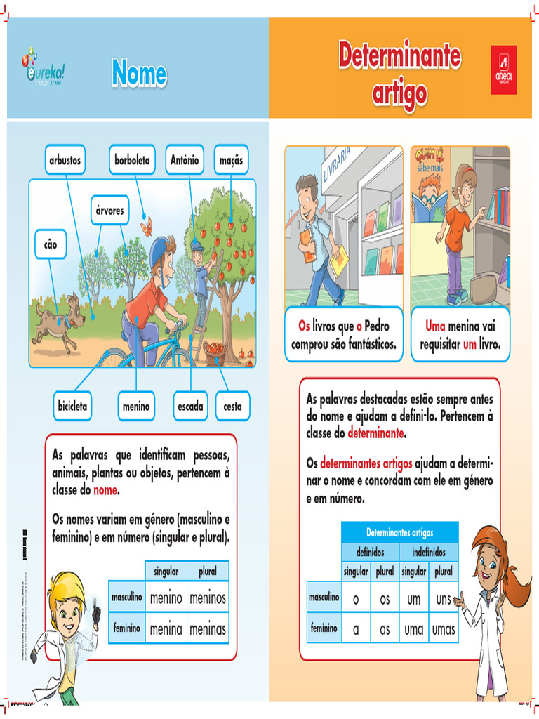 Nome Determinante Artigo | PDF | Morfologia linguística | Famílias linguísticas