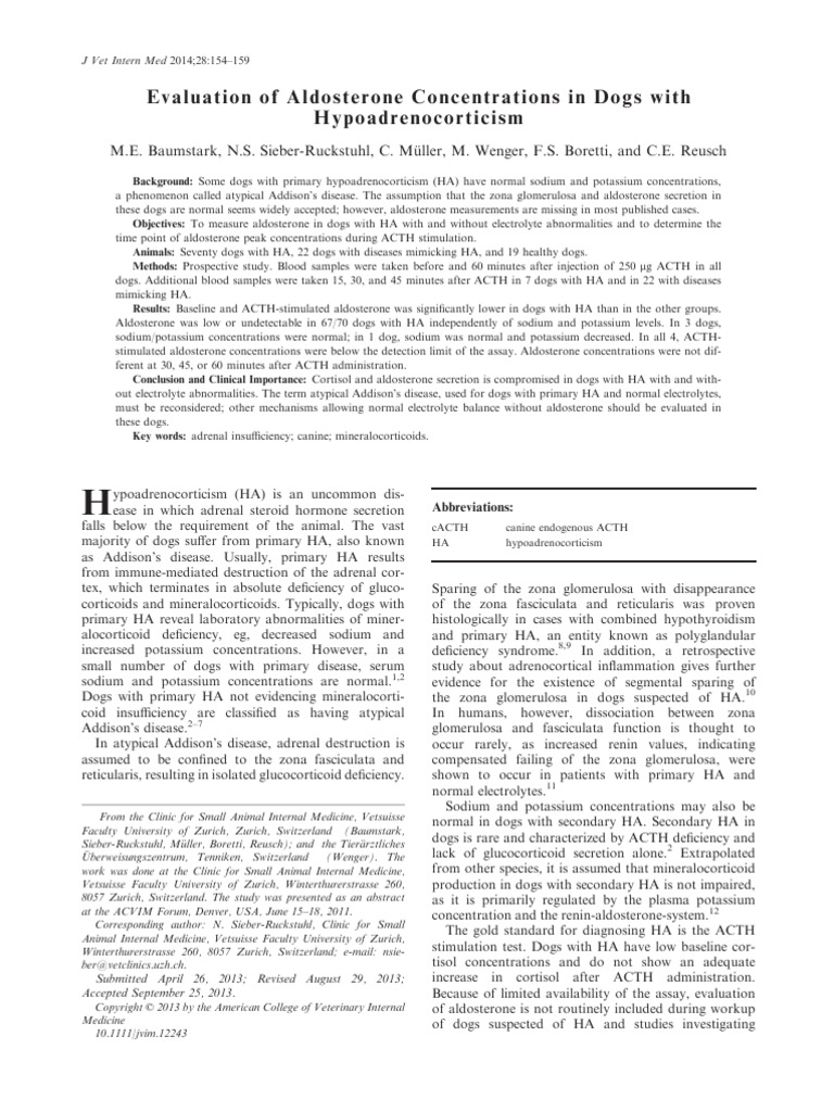Veterinary Internal Medicne - 2013 - Baumstark - Evaluation of ...