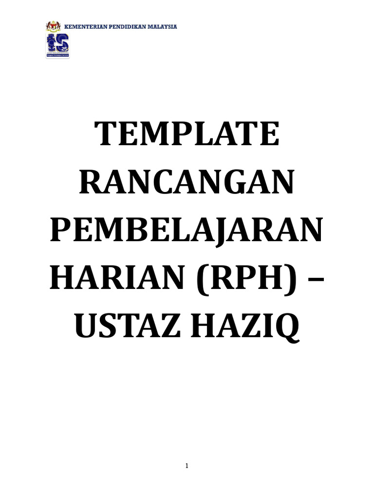 Template RPH Pi | PDF