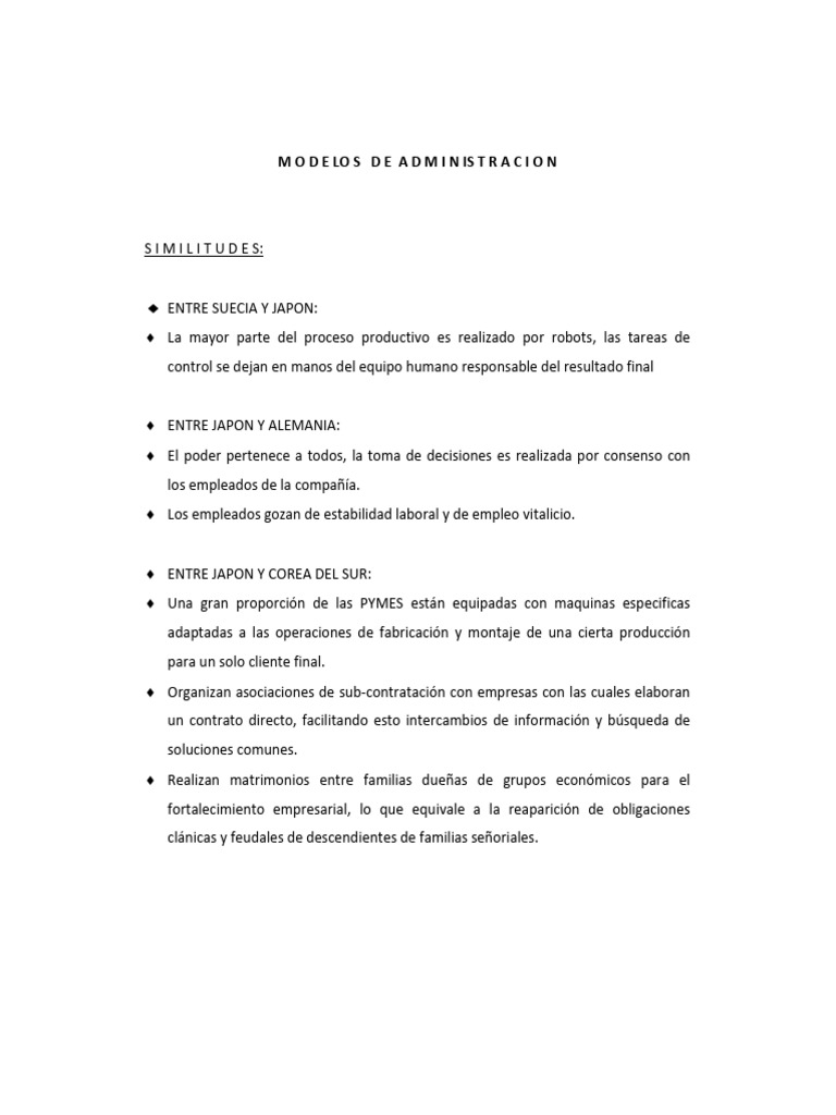 Modelos de Administracion | PDF | Business | Desempleo