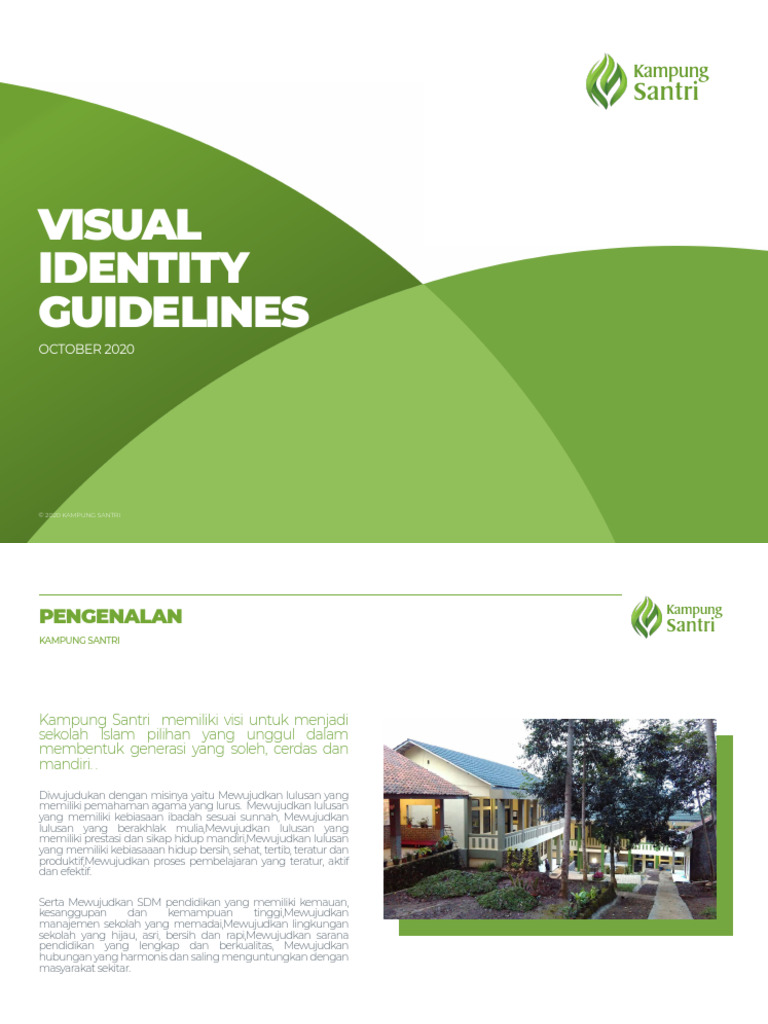 Kampung Santri Visual Identity Guidelines | PDF