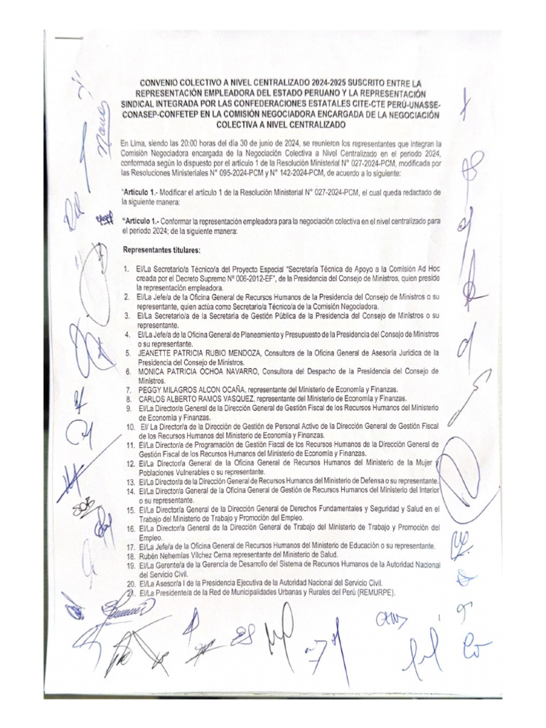 Convenio Colectivo A Nivel Centralizado 2024-2025 | PDF