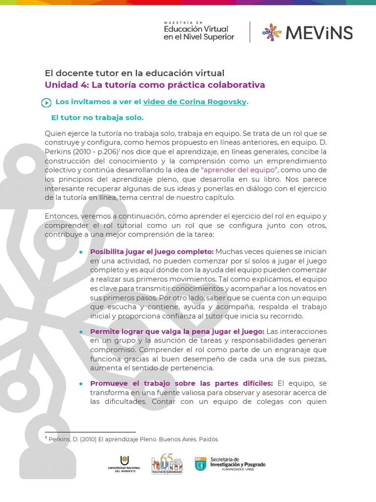 05 - DTEV - Unidad 4 | PDF | Aprendizaje | Cognición