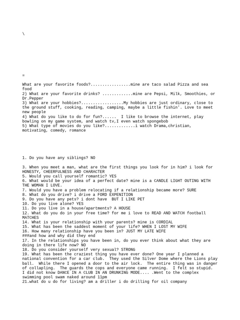 1question & Answer | PDF | Interpersonal Relationships