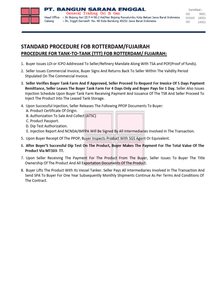 Procedure Fob & Cif | PDF | Letter Of Credit