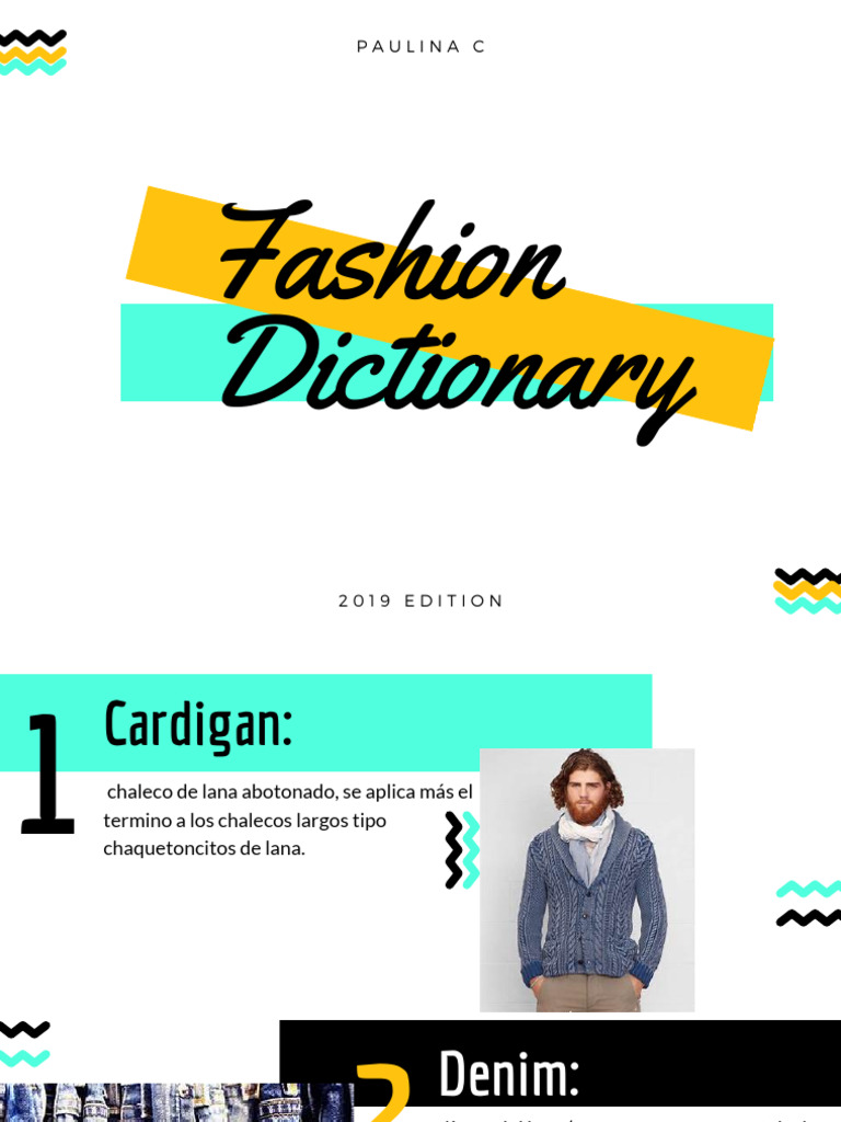 Diccionario de Moda | PDF | Ropa | Moda