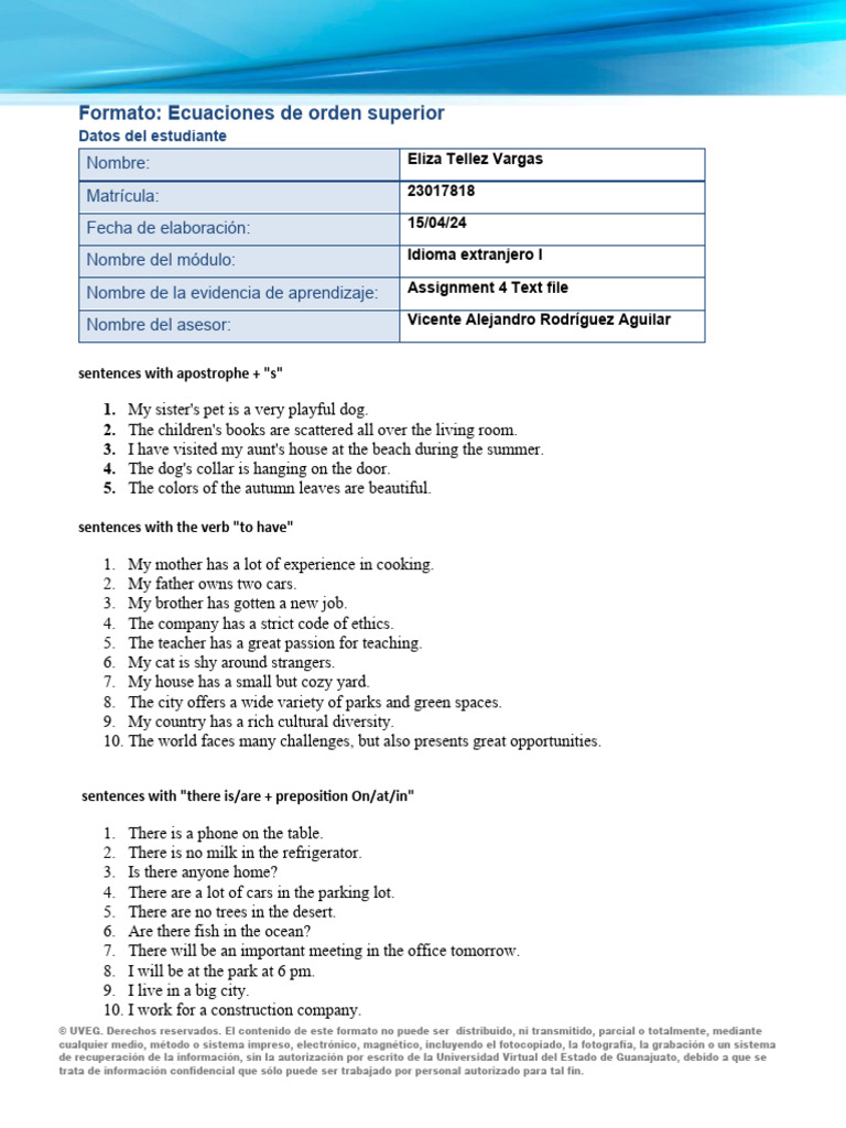 Assignment 4 Text File - Eliza TellezVargas | PDF