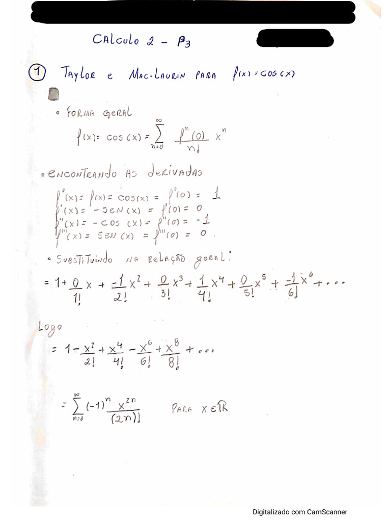 Calculo 2 - Prova | PDF