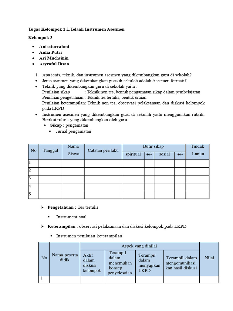 Tugas Kelompok Ruang Kolaborasi PPA Topik 2 | PDF | Karier & Perkembangan | Pengembangan Diri