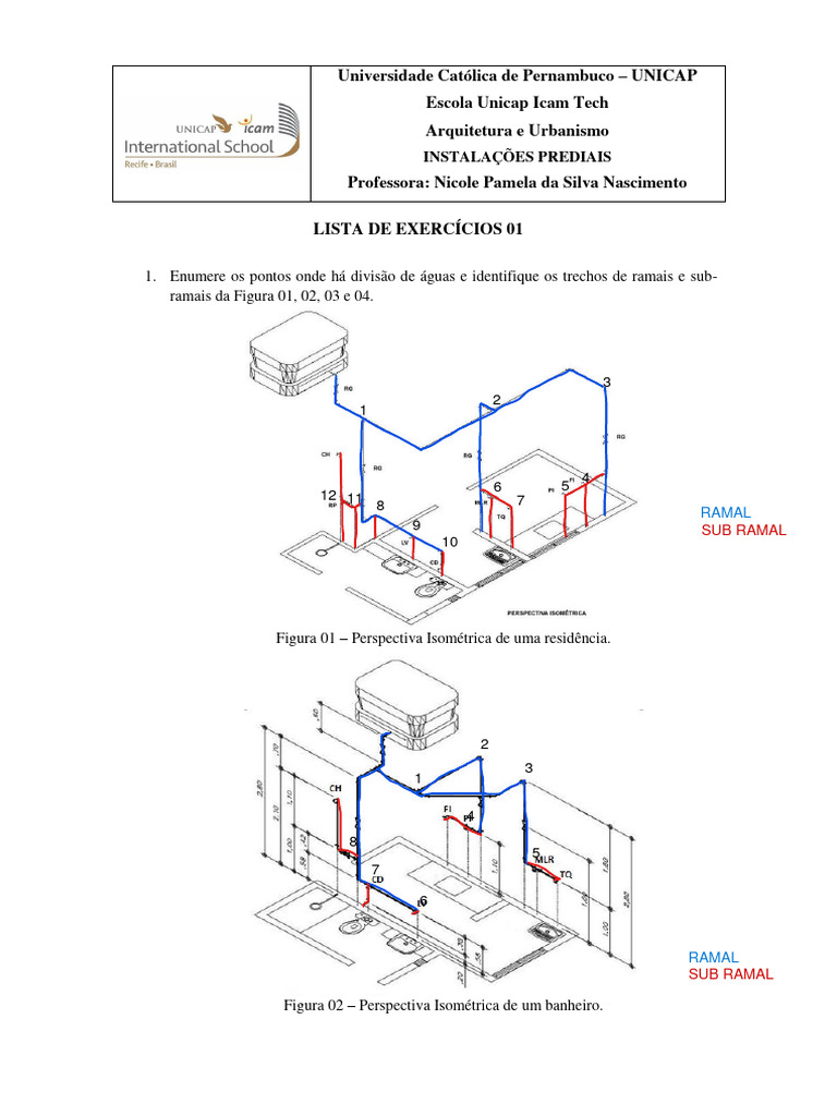 Lista de Exercícios - Arq&Urb | PDF