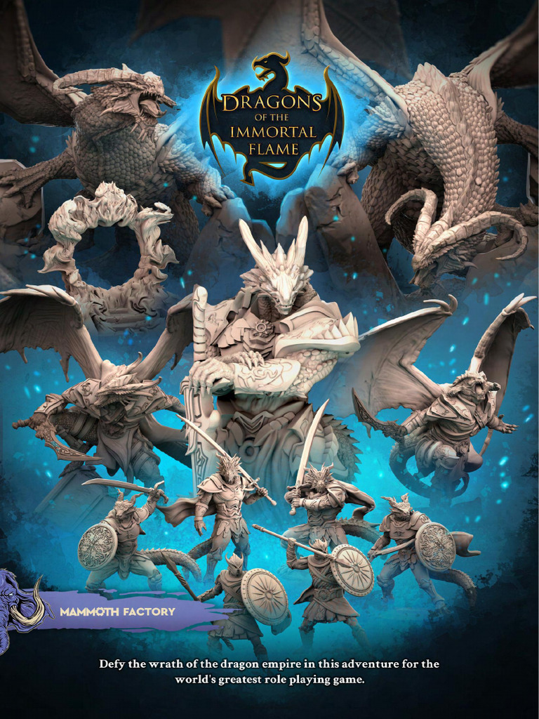 D&D 5 0 Mammoth Factory 1 7 Dragons of The Immortal Flame | PDF
