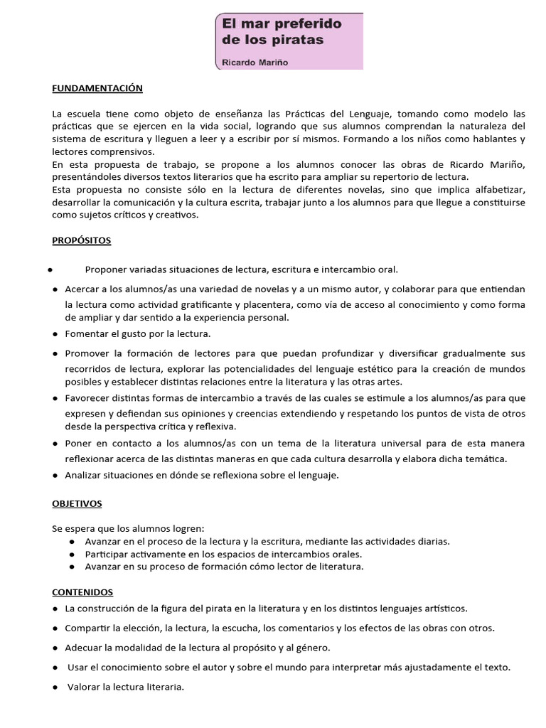 Proyecto Lietrario | PDF | Autor | Comunicación humana