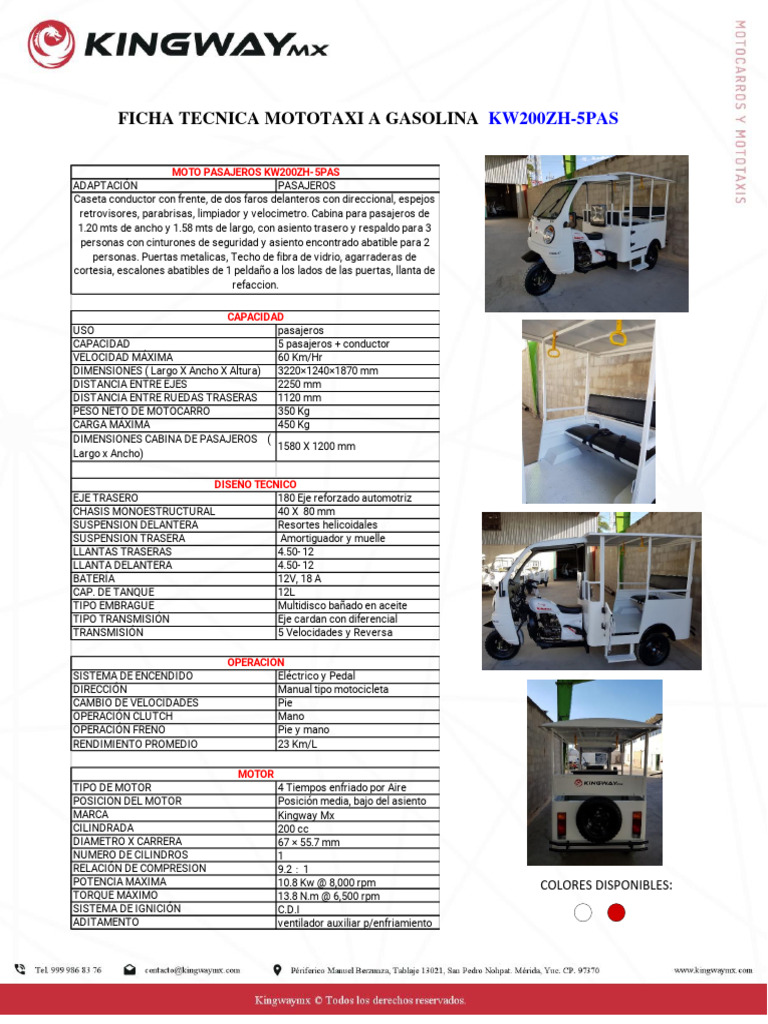Mototaxi A Gasolina | PDF | Embrague | Motocicleta