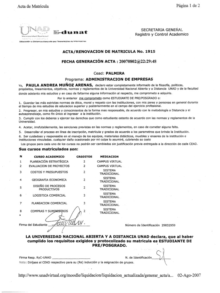 CERTIFICADO UNAD | PDF
