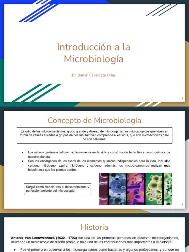 Unidad 1. Introducción a La Microbiología | PDF | Algas | Microorganismo