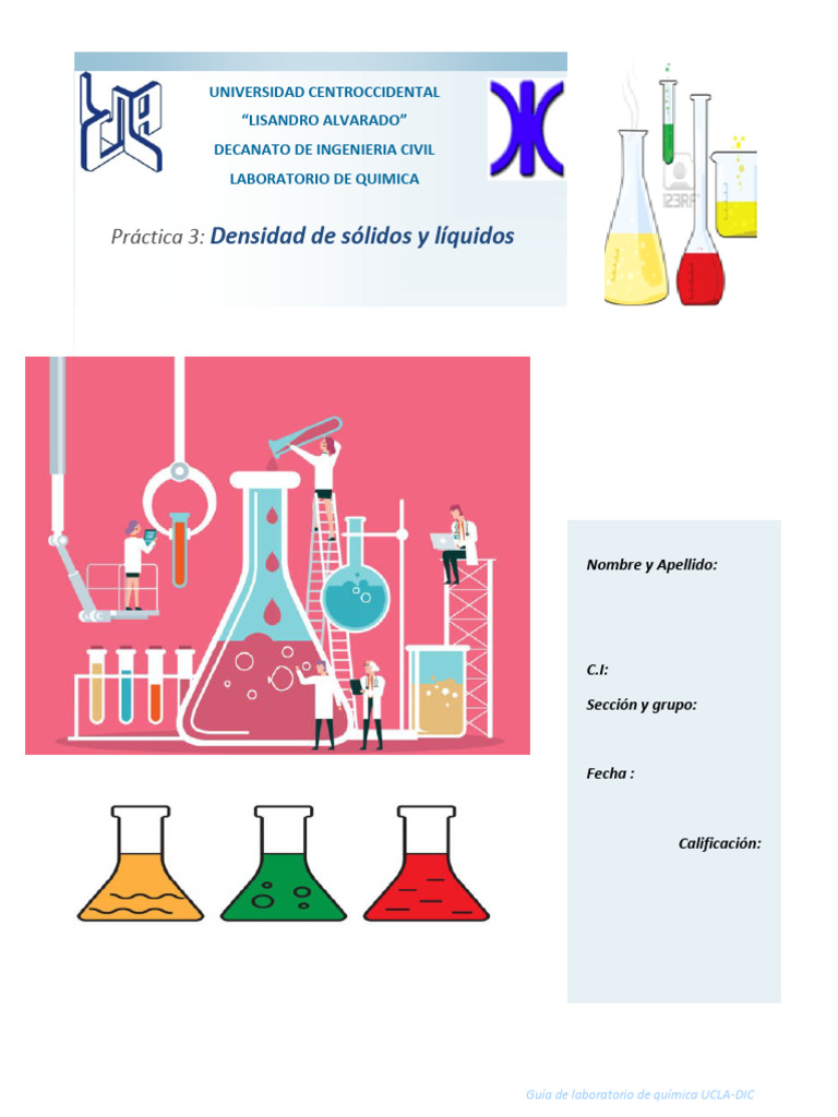 Lab UCLA DIC Densidad | PDF | Densidad | Volumen
