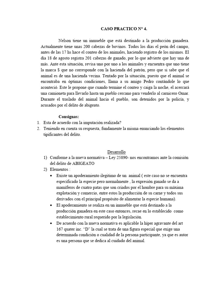 CASO PRACTICO N° 4 | PDF