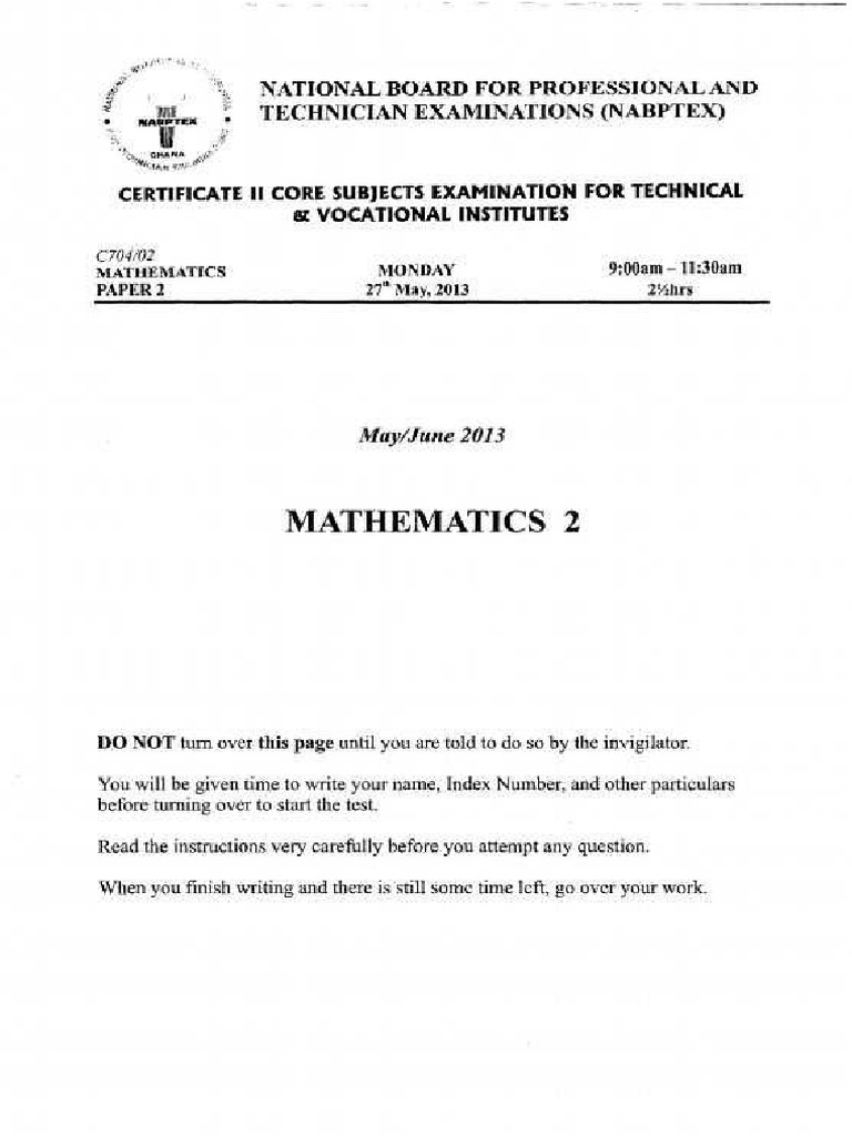 NABPTEX 2013-2019 PAST QUESTIONS-Compressed | PDF