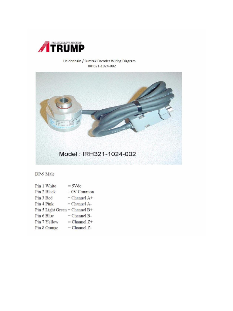 Sumtak IRH320 Encoder Diagram | PDF