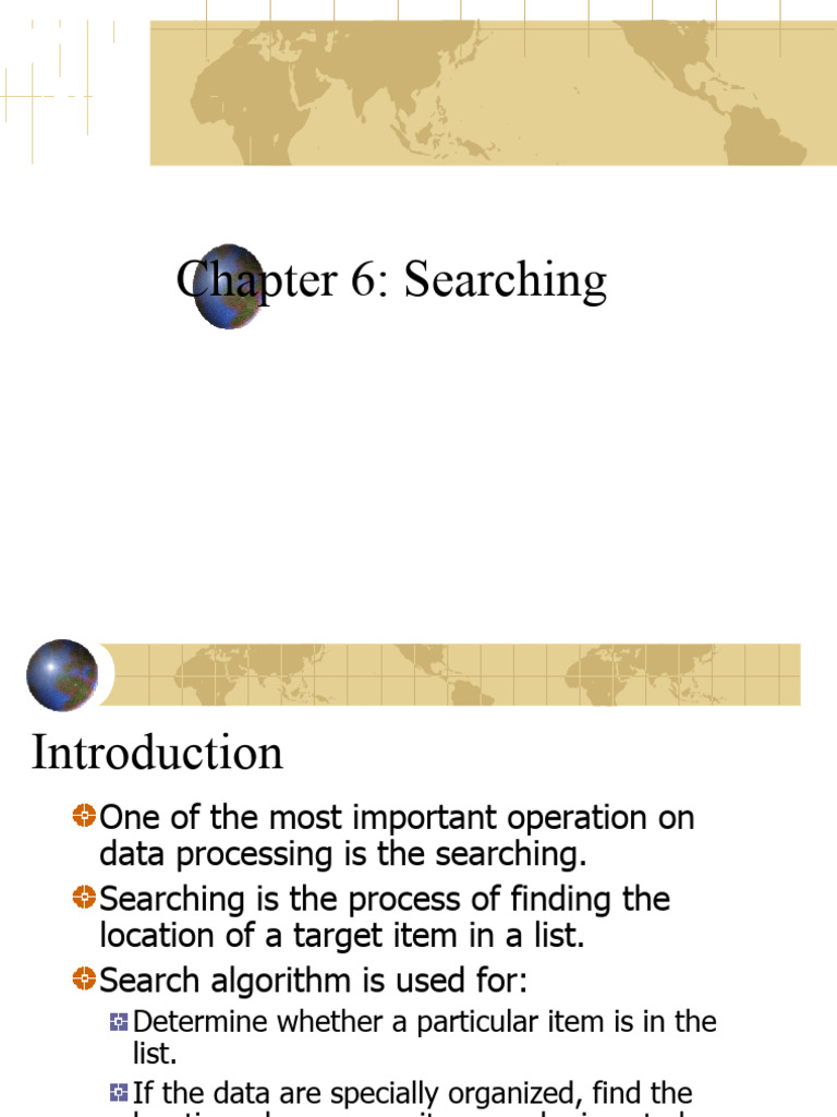 Chapter 06 Searching | PDF | Information Retrieval | Computer Science