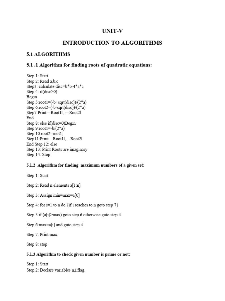 Unit 5 | PDF | Algorithms | Algorithms And Data Structures