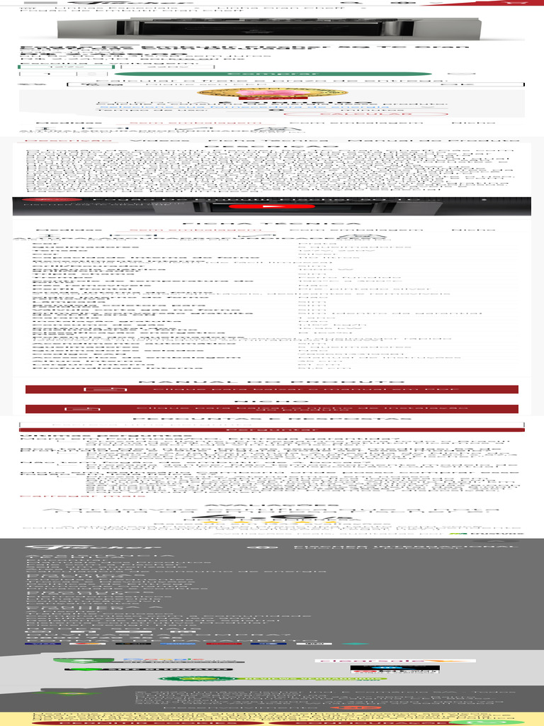 Fogão de Embutir 5 Bocas Com Forno A Gás Tripla Chama | PDF | Forno